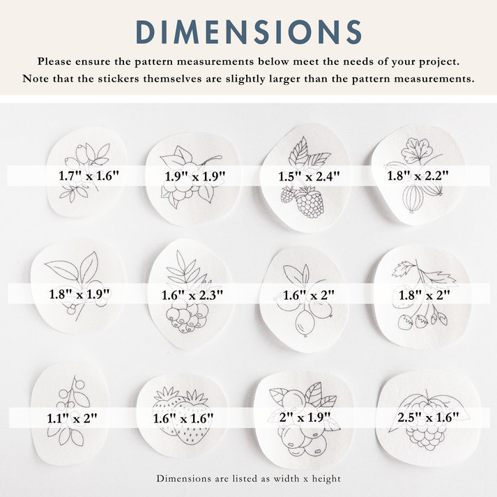 Berry Stick and Stitch Patterns – Olmsted Needlework Co.