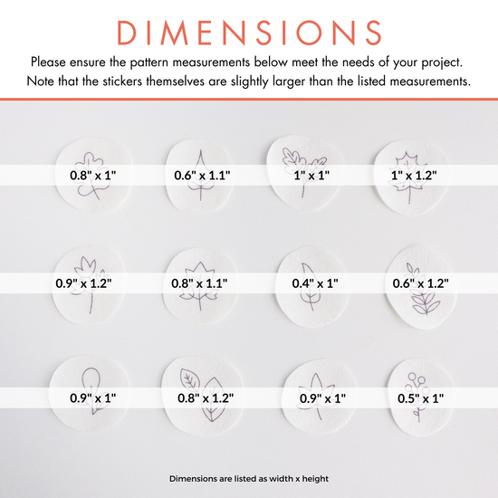 Mini Autumn Botanical Stick and Stitch Patterns – Olmsted Needlework Co ...