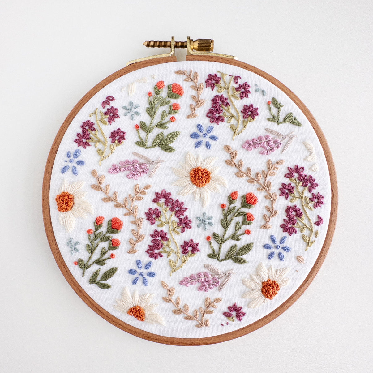 Wildflower Field Embroidery Pattern – Olmsted Needlework Co.